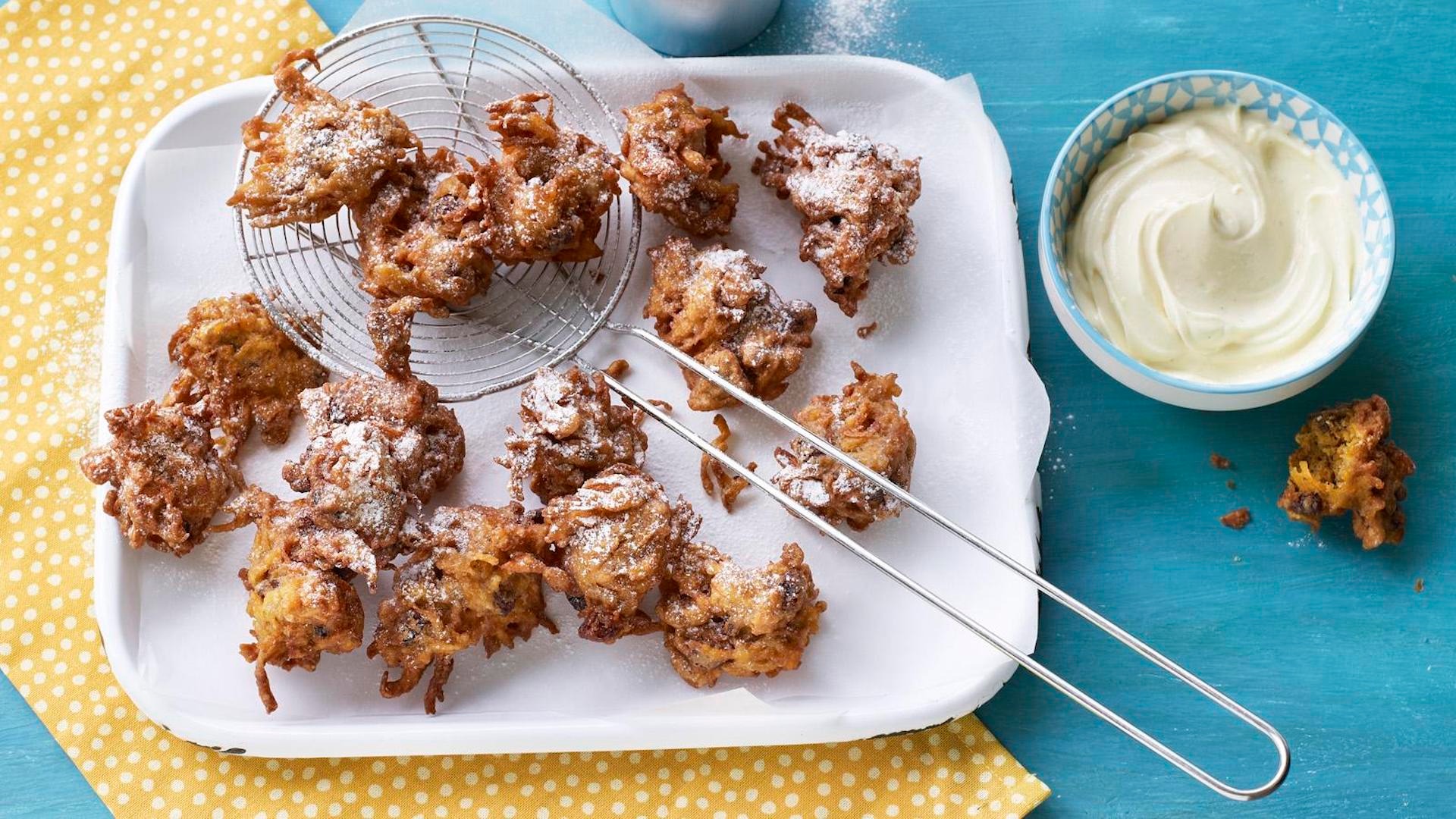 Carrot Cake Pakoras with Cream Cheese Dip | Tastemade