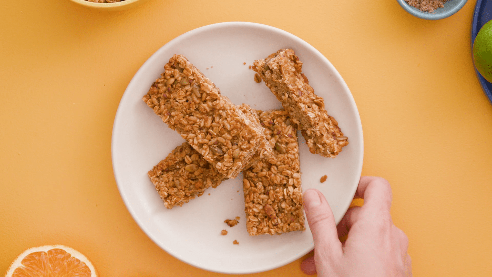 Chewy Orange Oat Granola Bars | Tastemade