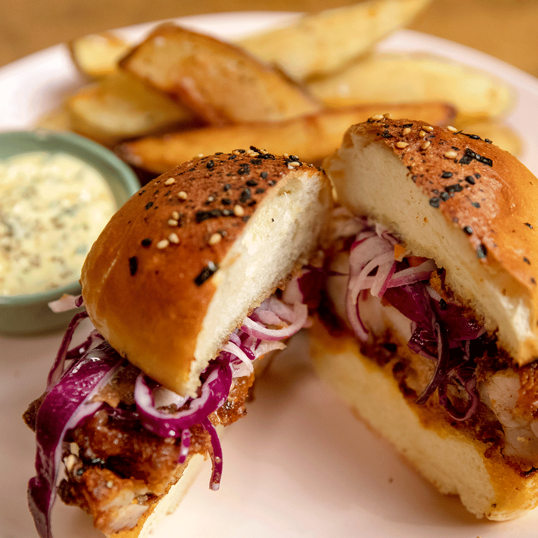Melvin Mallory’s Famous Fried Hot Chicken Sando with Southern Coleslaw ...