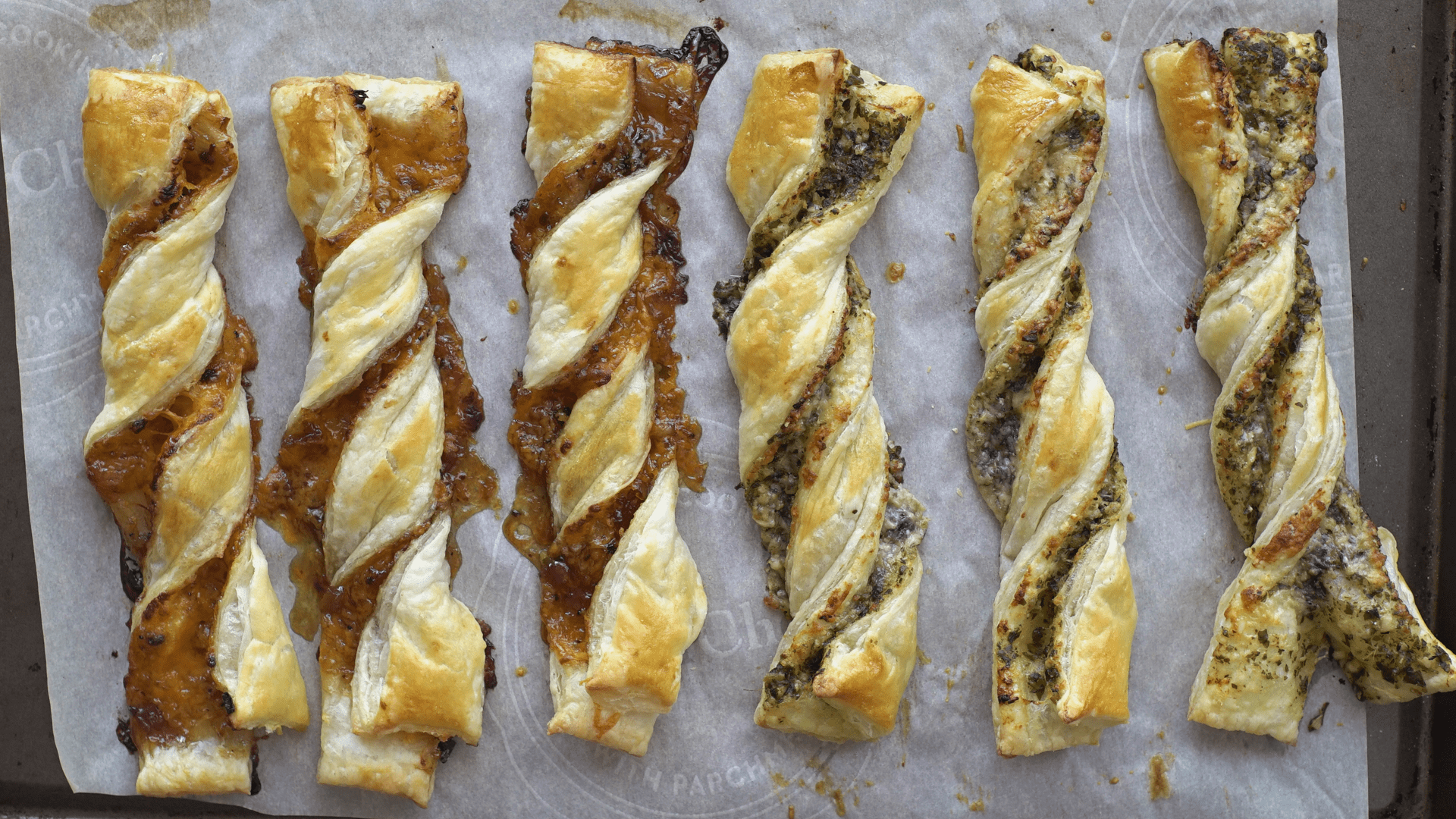 Two Way Spirals - Parmesan Pesto and Cheddar Bacon Jam | Tastemade