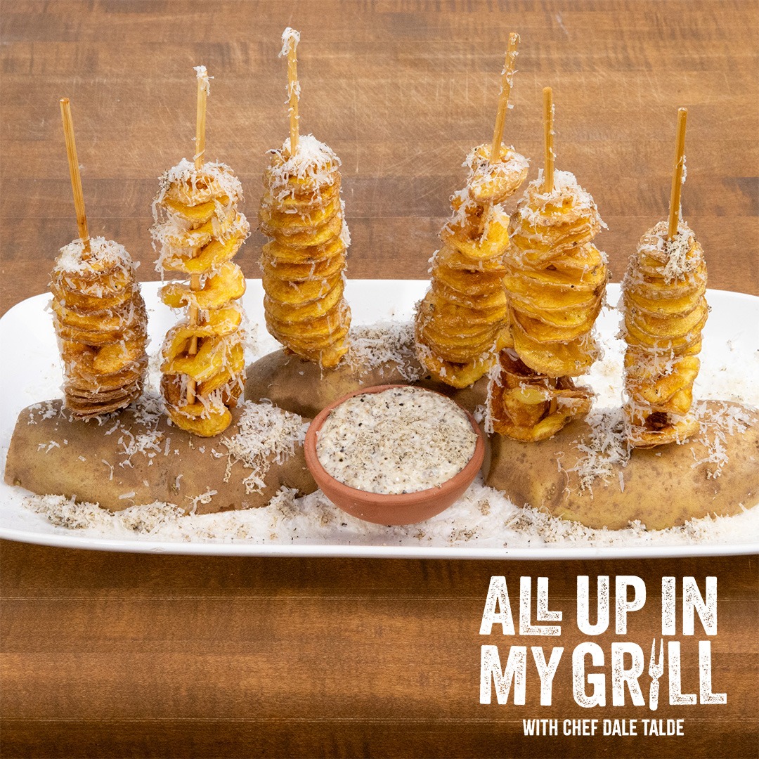 Mini Crispy Parmesan Truffle Tornadoes | Tastemade