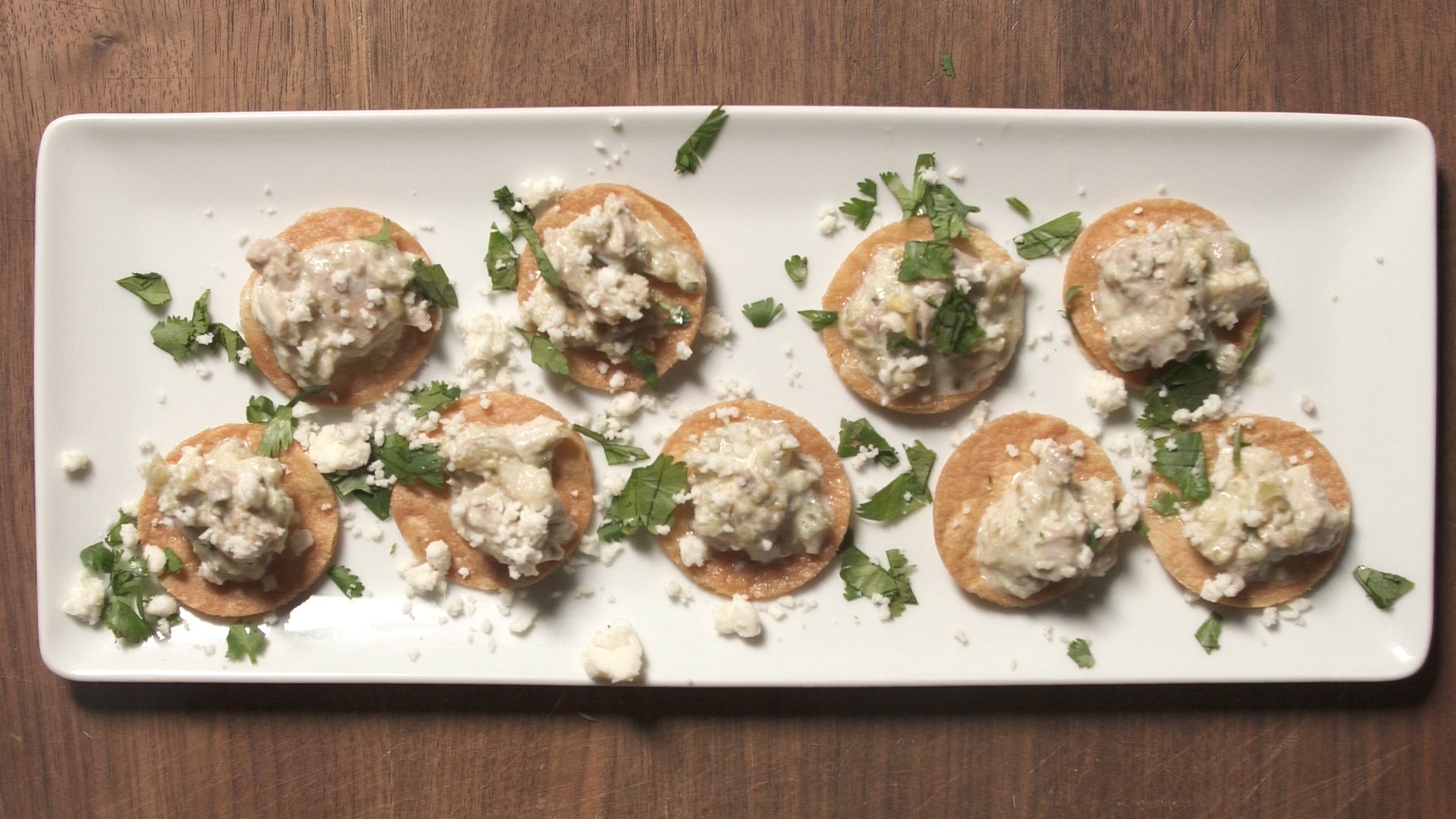 One-Bite Tacos Chicken Verde Tacos | Tastemade