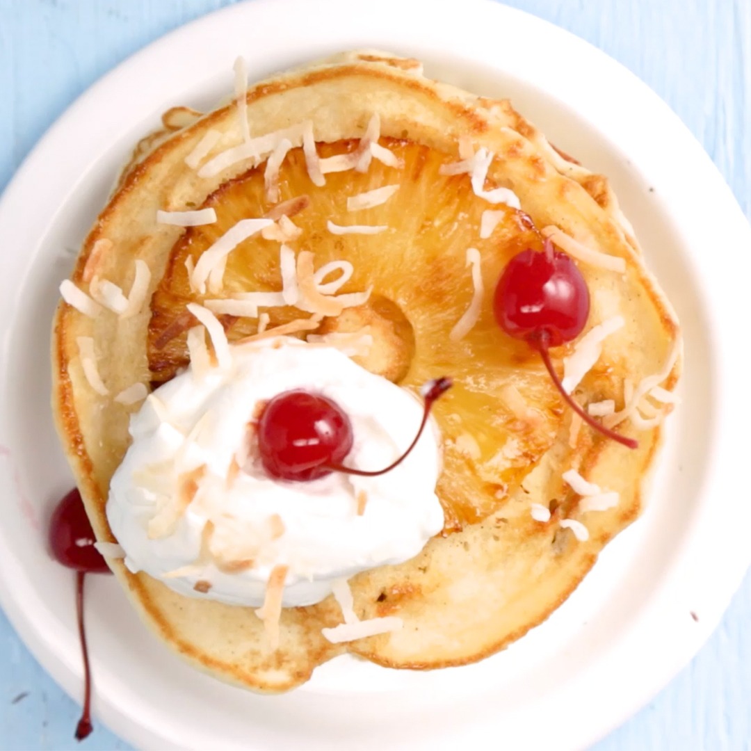 Pineapple Upside-Down Pancakes | Tastemade