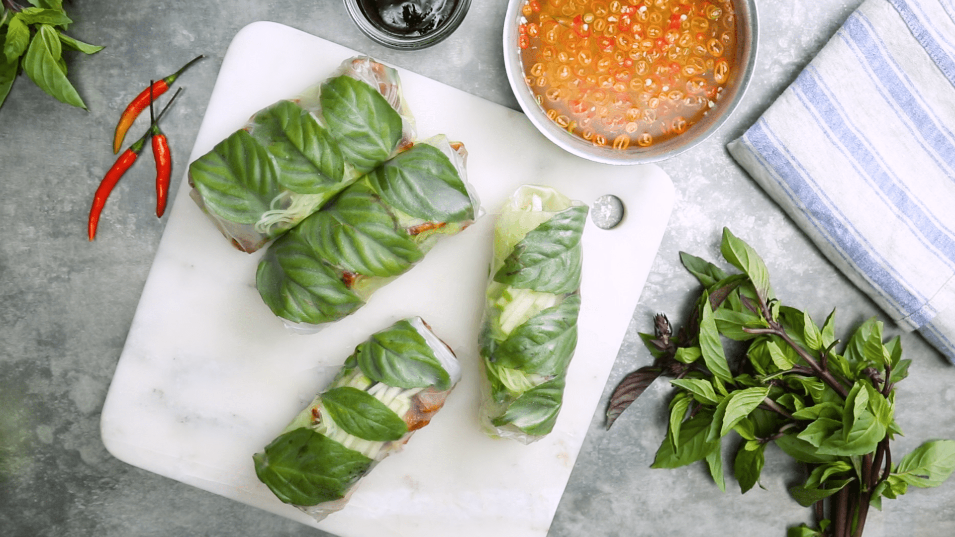 Smoky Thick-Cut Bacon Spring Rolls | Tastemade