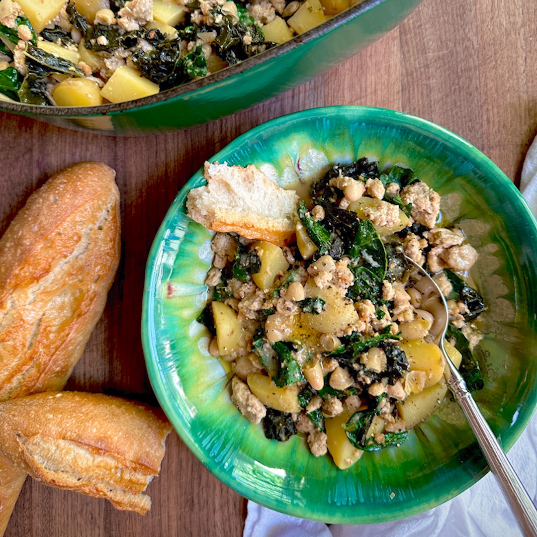 Turkey and White Bean Stew with Kale and Potatoes | Tastemade