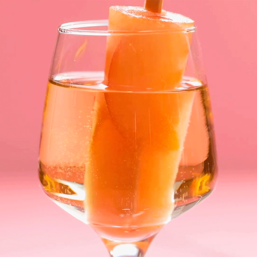 Peach Mango Prosecco Pops | Tastemade